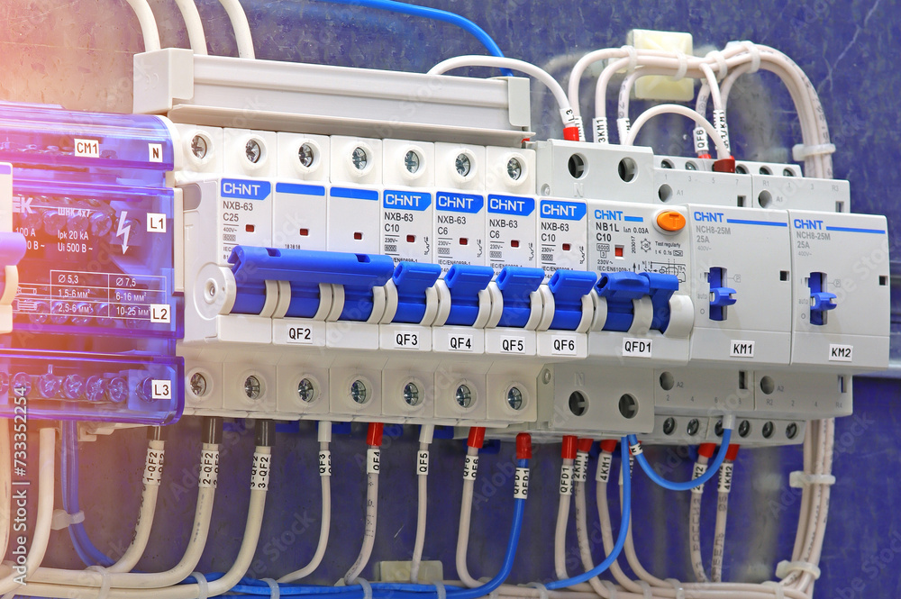 Electrical circuit breakers in load and overload protection are ...