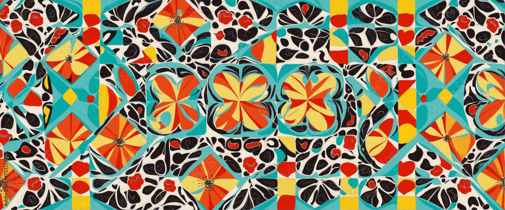 Colorful trendy checker board square seamless pattern collection. Set ...