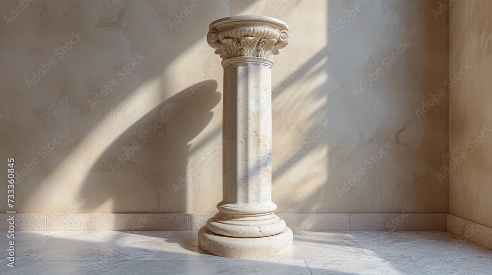 Greek and Romanian column , ionian columns, marble column, ancient ...