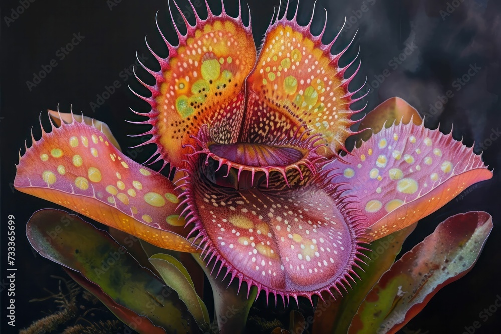 Art and science blend in illustrating the venus flytrap's captivating ...