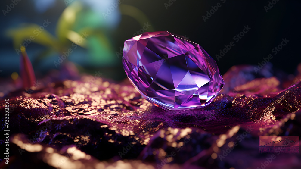 "Glimmering Elegance: High-Resolution Digital Artwork of a Radiant ...