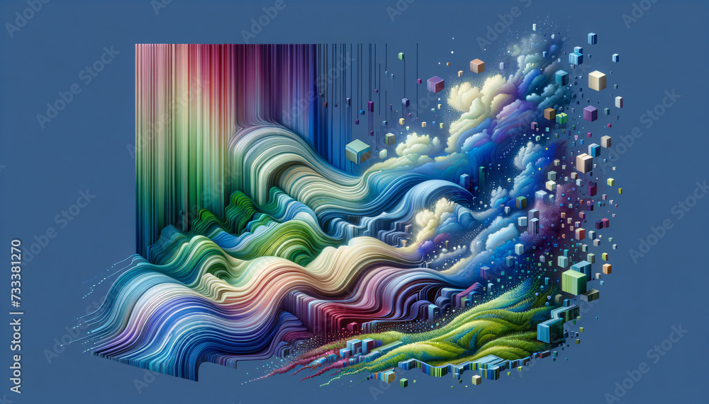 Y2K-inspired self-organizing maps with tranquil chromatic aesthetics ...