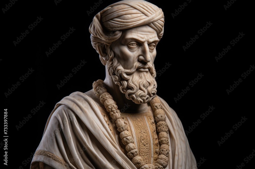 Babur statue, the renowned Mughal emperor Stock Illustration | Adobe Stock