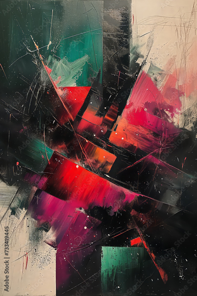 Oil paint drawing. Abstract colored background. Abstraction in the ...