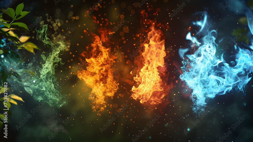 elemental based realms, concept art, video game concept, video game ...