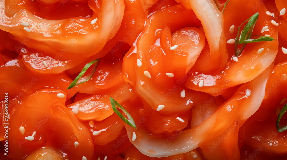 Diced radish kimchi, known as Kkakdugi, showcasing its authentic Korean ...