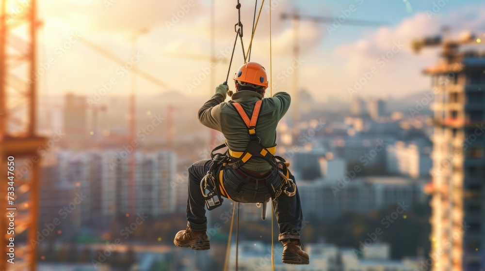 Safety body construction, Working at height equipment. Fall arrestor ...