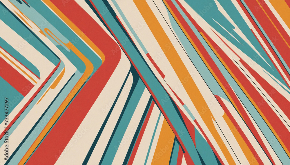 Vintage Striped Backgrounds, Posters, Banner Samples, Retro Colors from ...