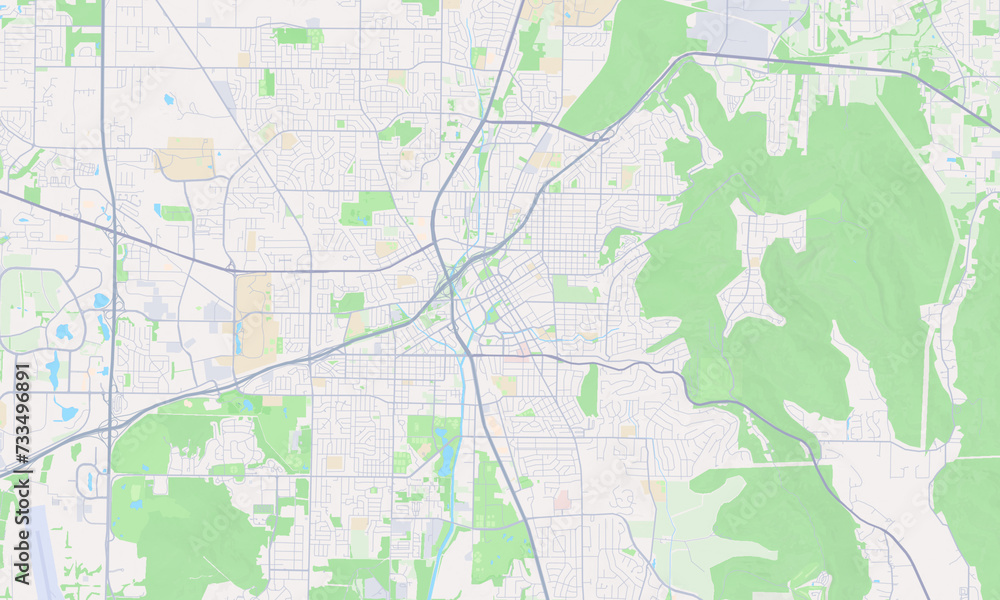 Huntsville Alabama Map, Detailed Map of Huntsville Alabama Stock ...