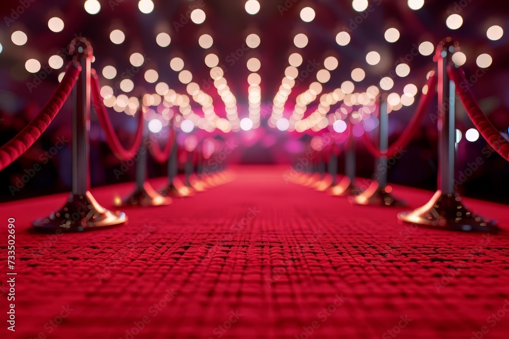 Glamorous red carpet event background with a luxurious atmosphere ...