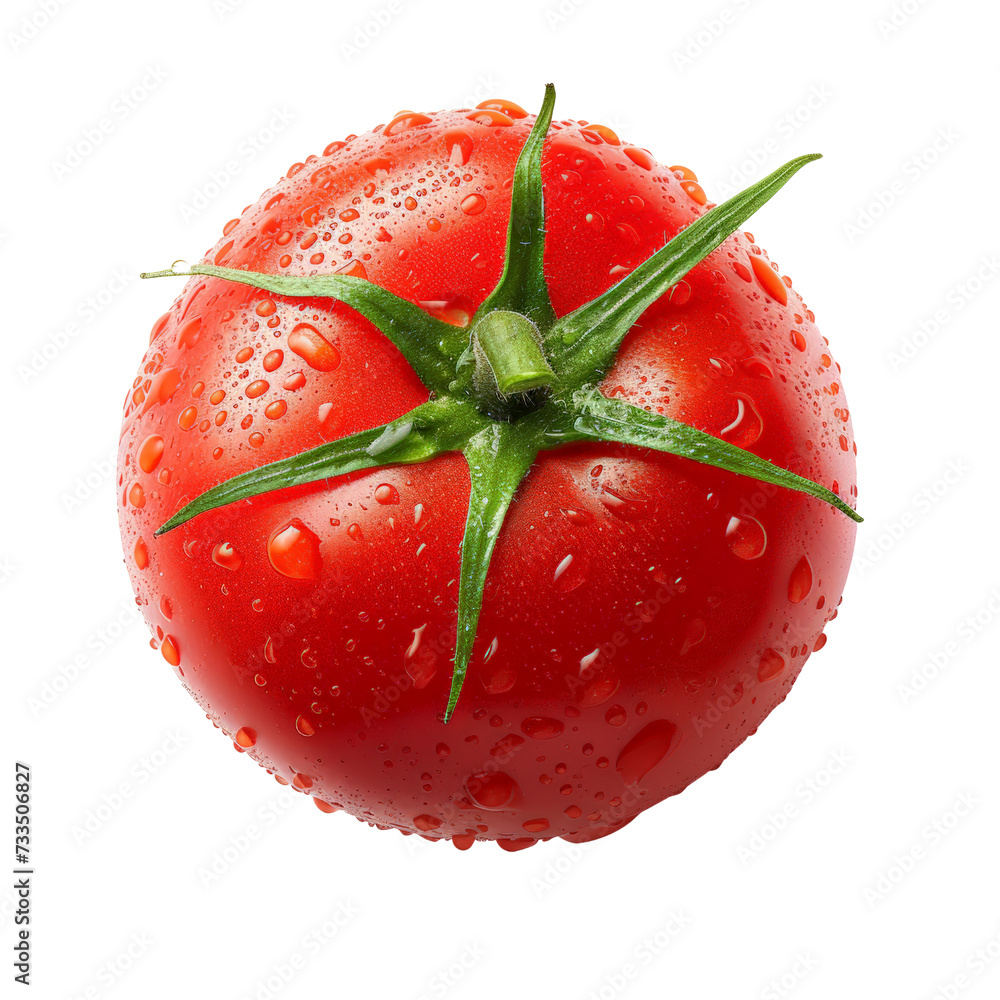 Top view of tomato isolated on transparent background, cut out, png ...