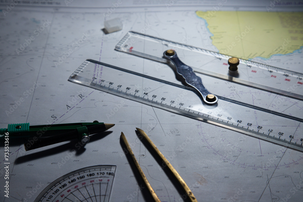 Look for maps before starting a voyage to determine sea navigation ...