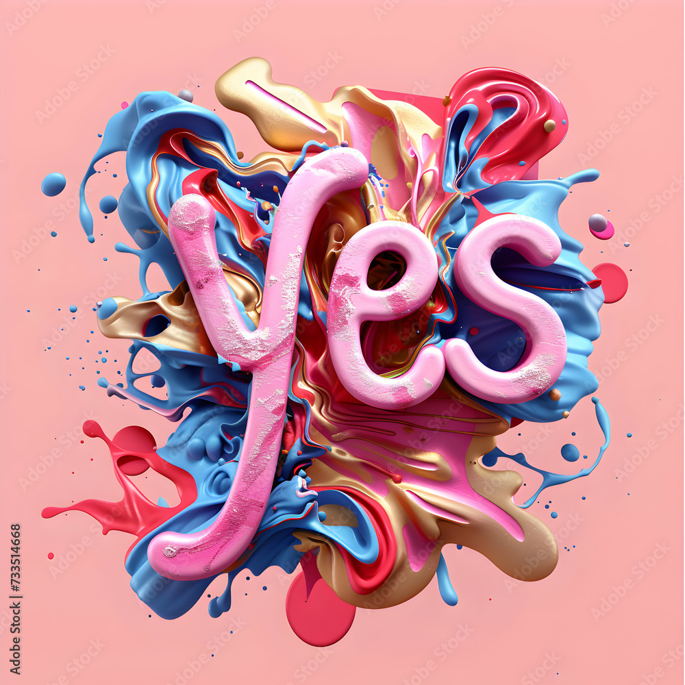 Liquid 3D font , Fresh colors Liquid 3D Design Spark Hot palette Shapes ...