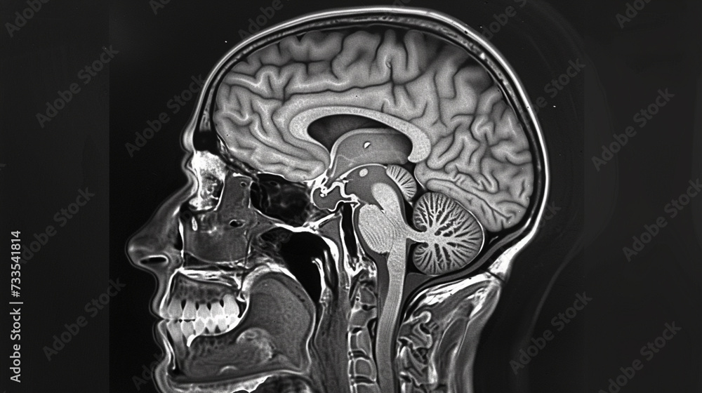 Intricate View of the Human Brain: A Detailed PET CT Scan Revealing Its ...