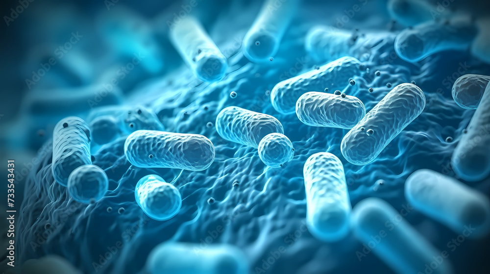Macroscopic observation of organisms bacteria and cells and viruses ...