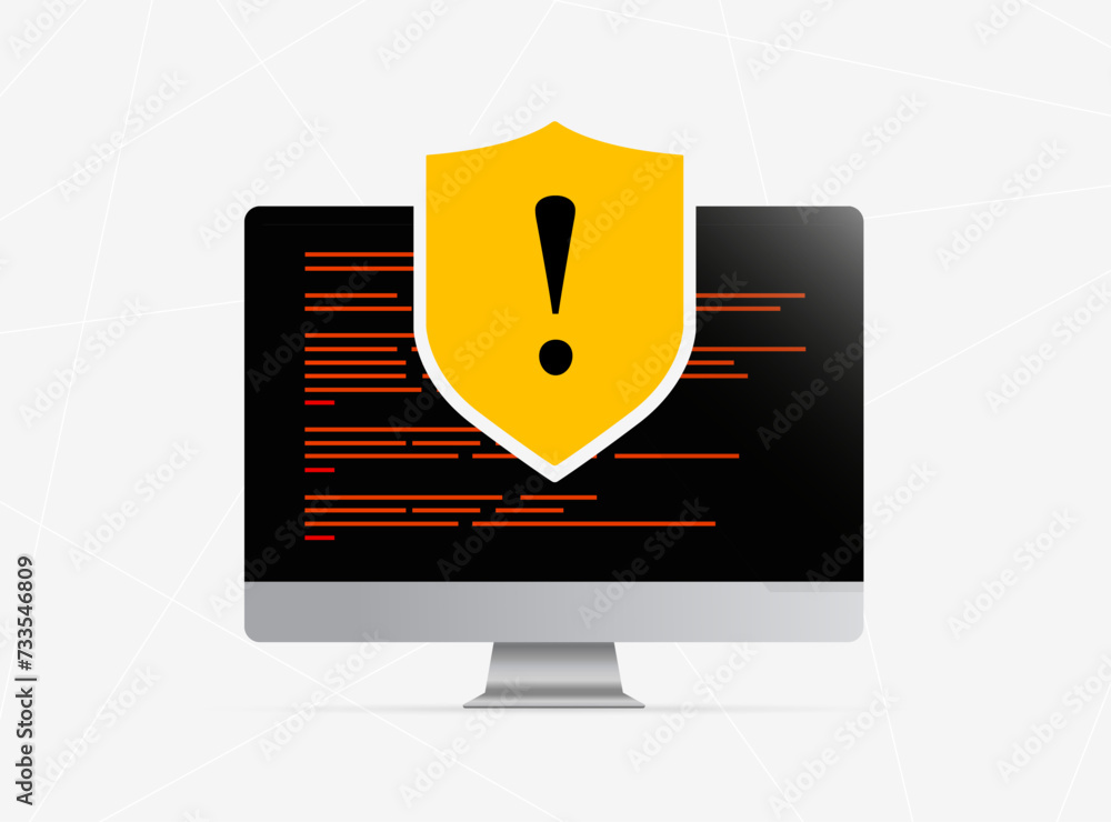 Stealthy Backdoor Attack for Code Models concept. Hacker cyber crime attack, virus, ransomware ...