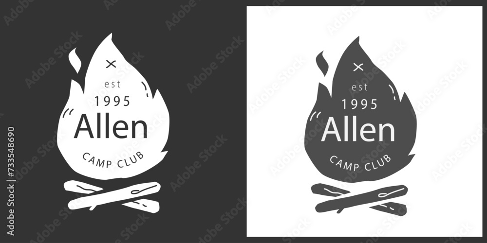 Cartoon Fire Logo: Igniting Brand Brilliance with Playful Flames. Stock ...