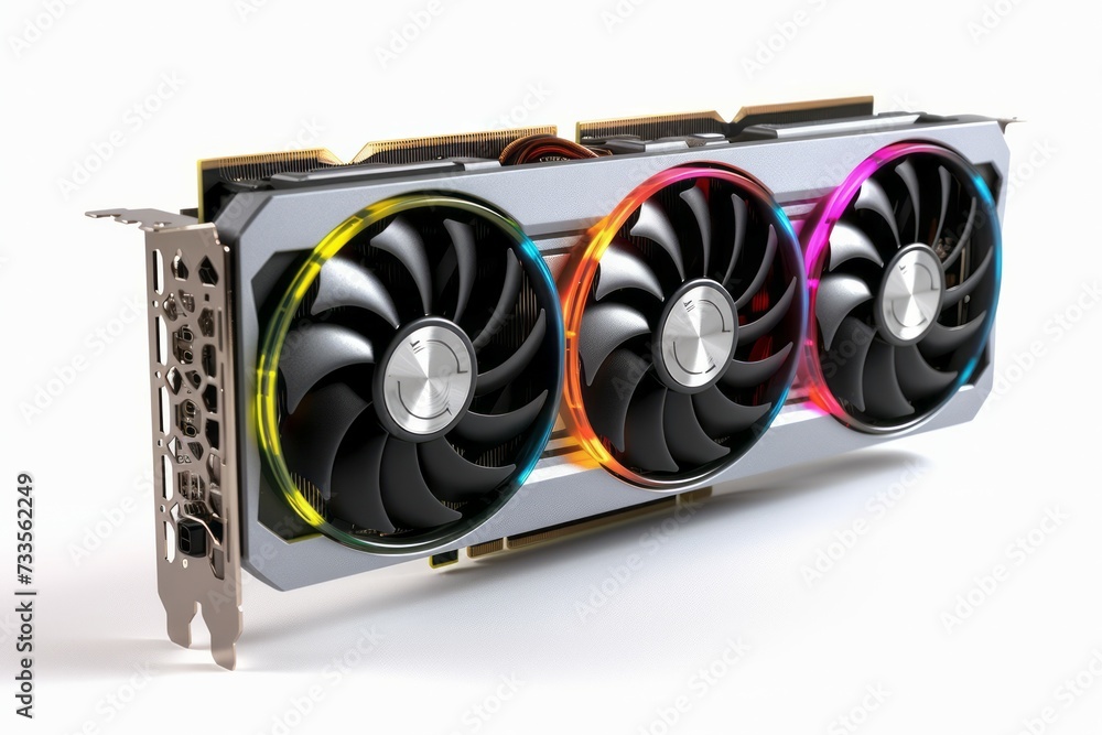 Close up of GPU Graphic card unit for PC computer technology Created ...