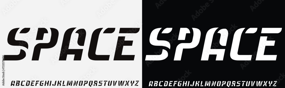 Vecteur Stock Modern Bold Font. Upper case Lower case Typography urban ...