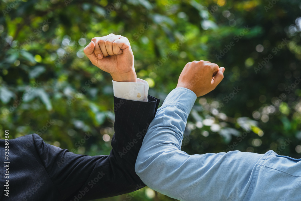 World environment day community teamwork and group of Business people ...