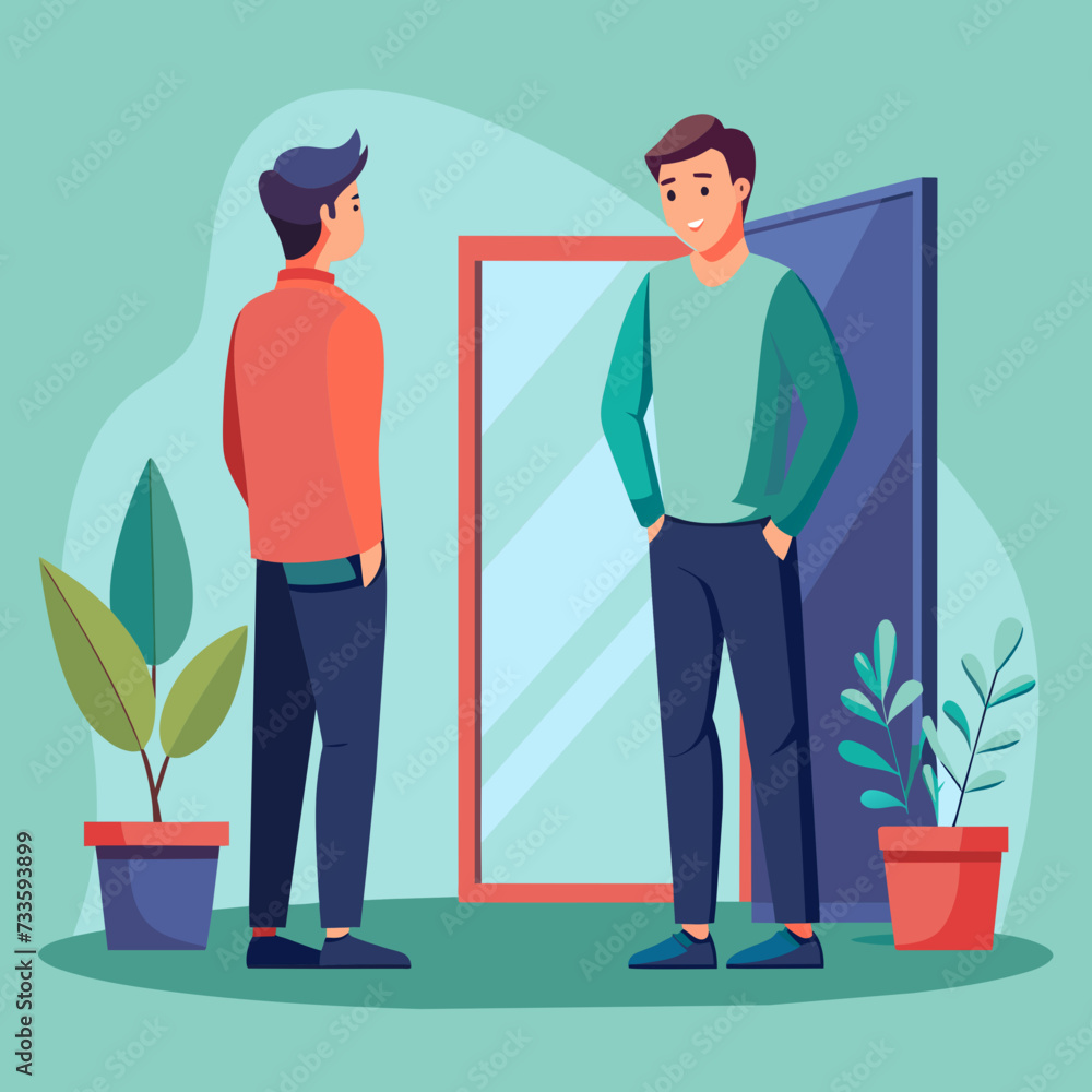 Face-to-Face Encounter: Stock Image Capturing a Candid Moment of Two ...