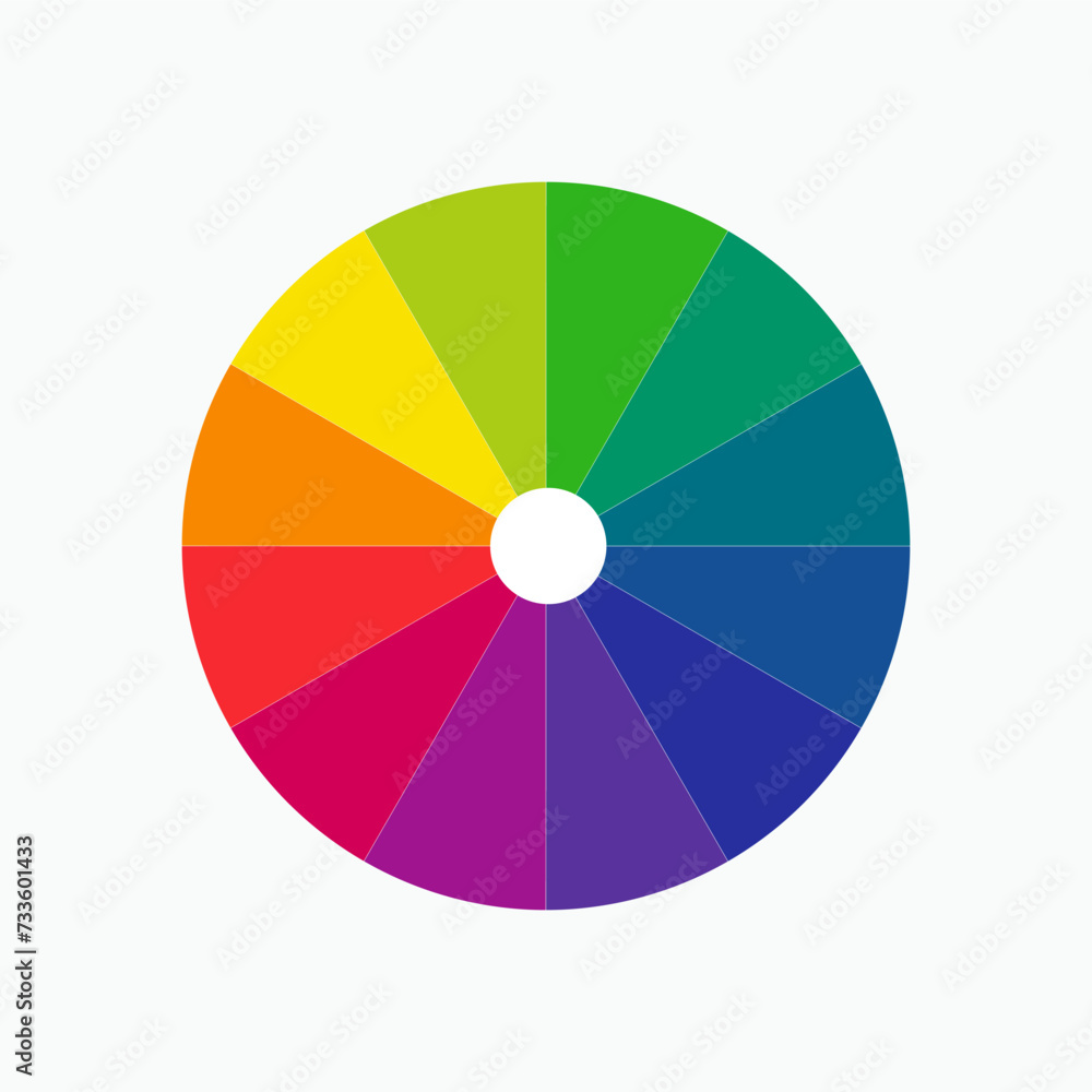 Hue of Color. Kinds of Colour Separation. Hue Icon. Color Wheel ...