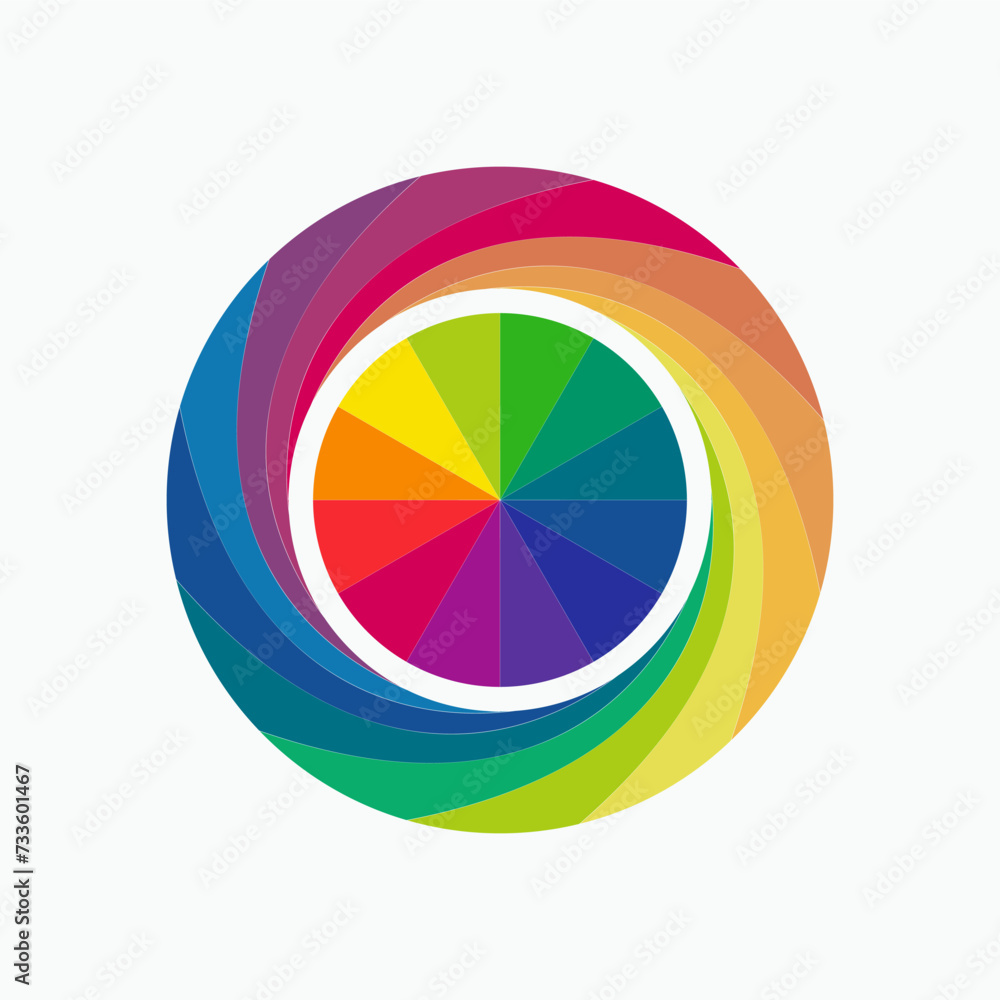 Hue of Color. Kinds of Colour Separation. Hue Icon. Color Wheel ...