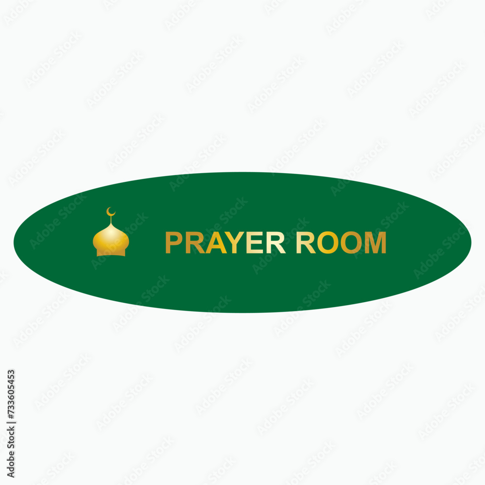Prayer Room, Masjid. Mosque Icon. Muslim Praying Area. Shalat Place ...