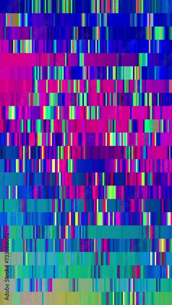 Abstract pixelated interlaced flowing rainbow 8 bit gradient cyber ...