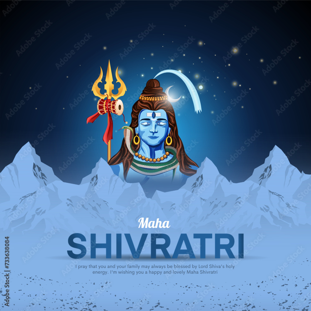 Happy maha Shivratri, a Hindu festival celebrated of lord shiva night ...