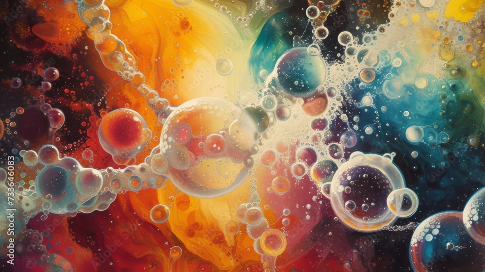 Macro DNA molecules structure of genetic code. Closeup glimpse into ...