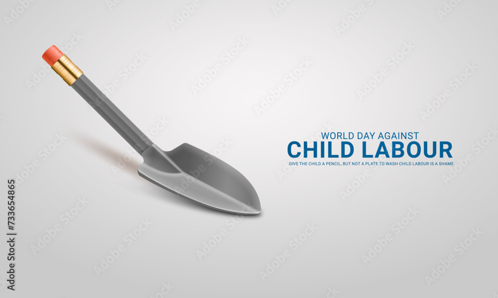 World day against Child Labor.Stop child labour, Child worker washing ...