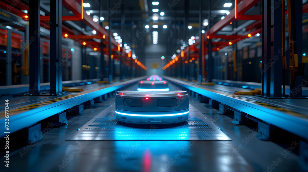 Cutting-Edge Robot Process Automation Revolution Industry. Futuristic ...