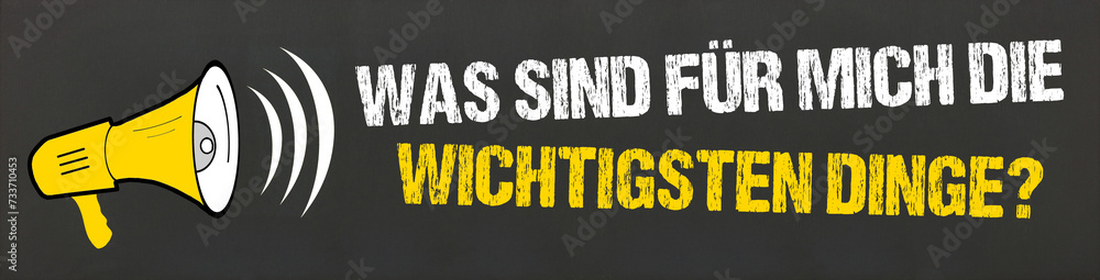 Was sind für mich die wichtigsten Dinge? Stock Illustration | Adobe Stock