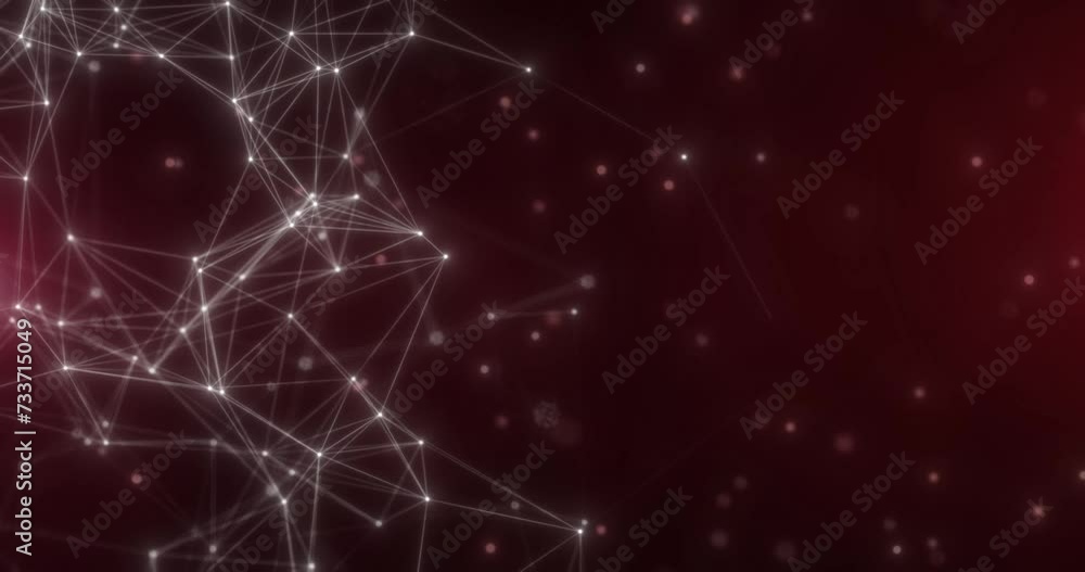 Network connection structure. Plexus of threads and knots. Abstract ...