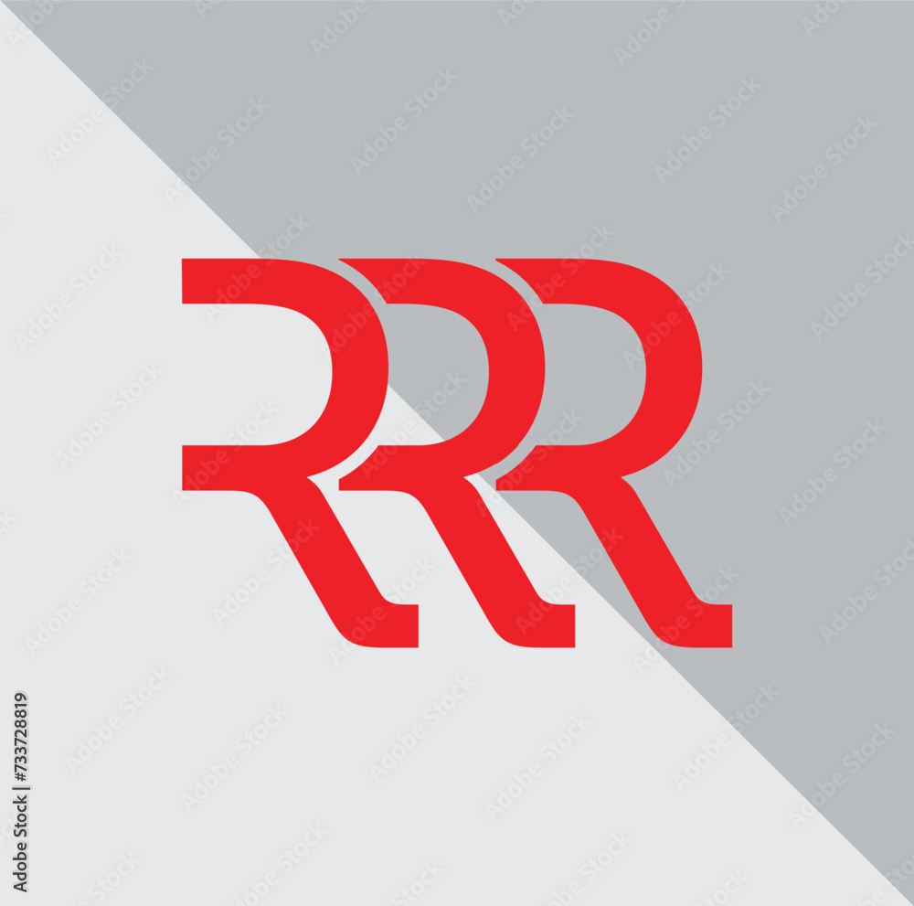 Letter RRR Desain Logo Vector Stock Vector | Adobe Stock