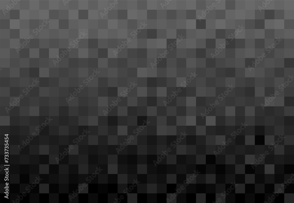 Abstract mosaic monochrome background. Censor pixel bar in black color ...