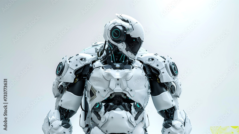 Cyborg AI Avatar, demonstrating a blend of humane warmth and AI robotic ...