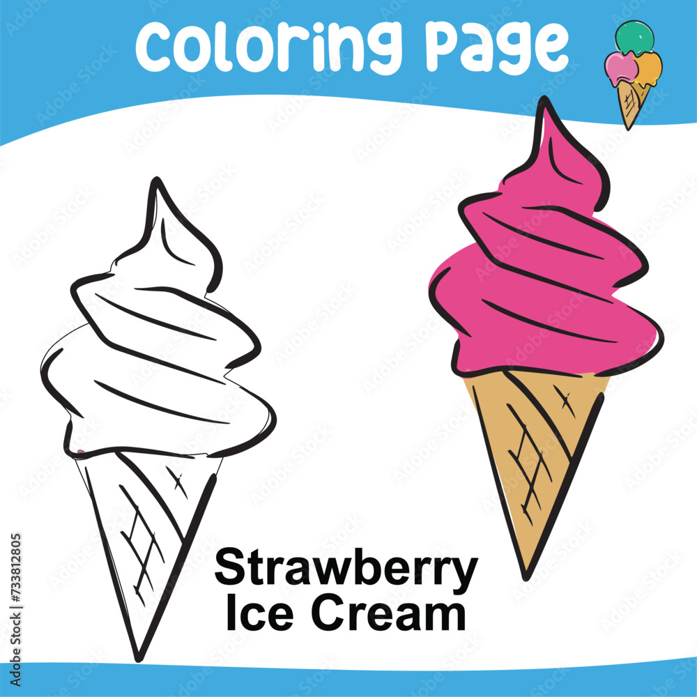 Coloring worksheet page. Coloring activity for children. Fun activity ...