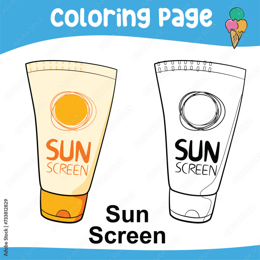 Coloring worksheet page. Coloring activity for children. Fun activity ...