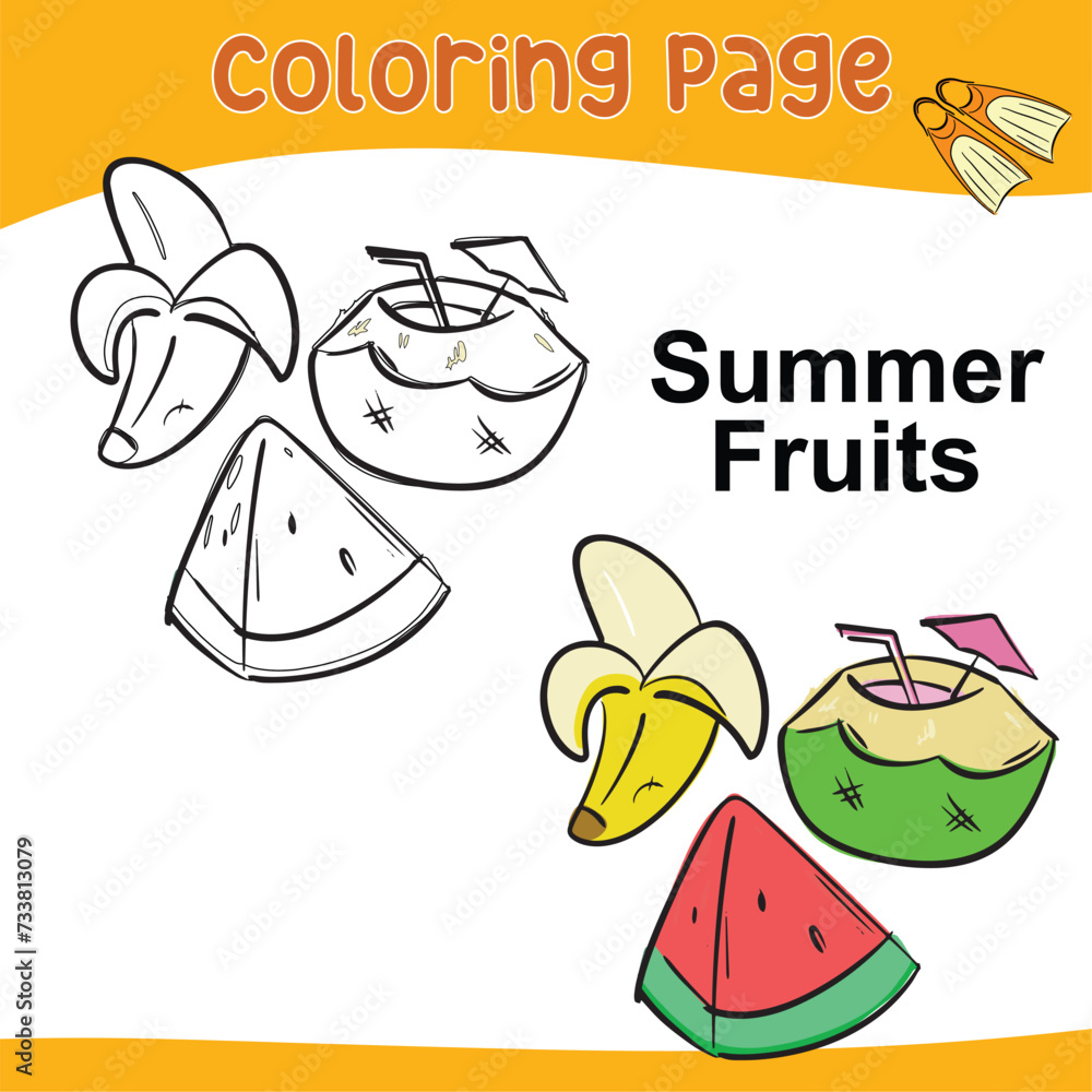 Coloring worksheet page. Coloring activity for children. Fun activity ...