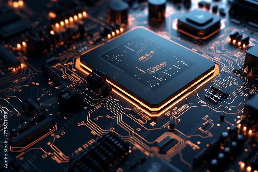 AI-Crafted Imagery of Abstract Electronic Circuitry - Embrace the ...