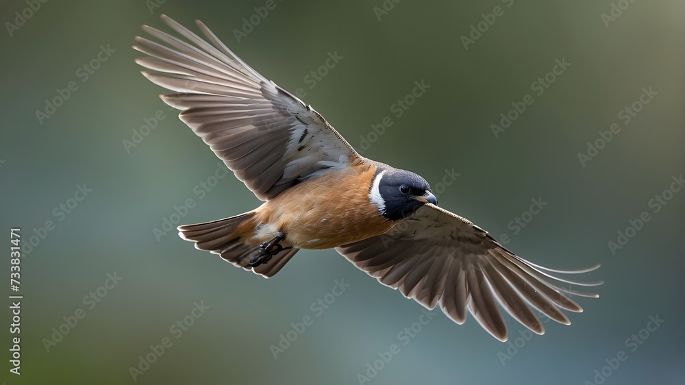 Foto de red tailed hawk in flight, flying bird, high speed, rapid ...
