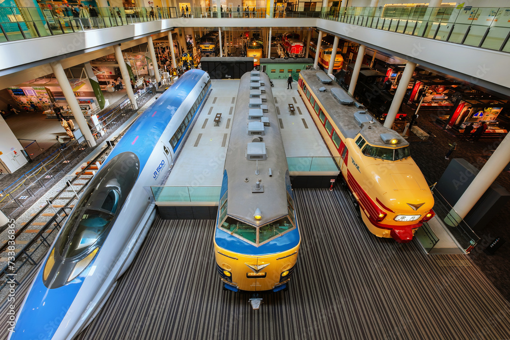 Kyoto, Japan - April 8 2023: Kyoto Railway Museum opened in 2016 ...