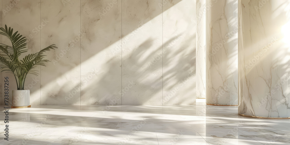 Classic Marble Pillar Architecture. Marble pillars in a neoclassical ...