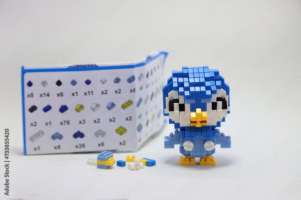 Micro Brick characters. Block game to assemble. Toy for children over ...