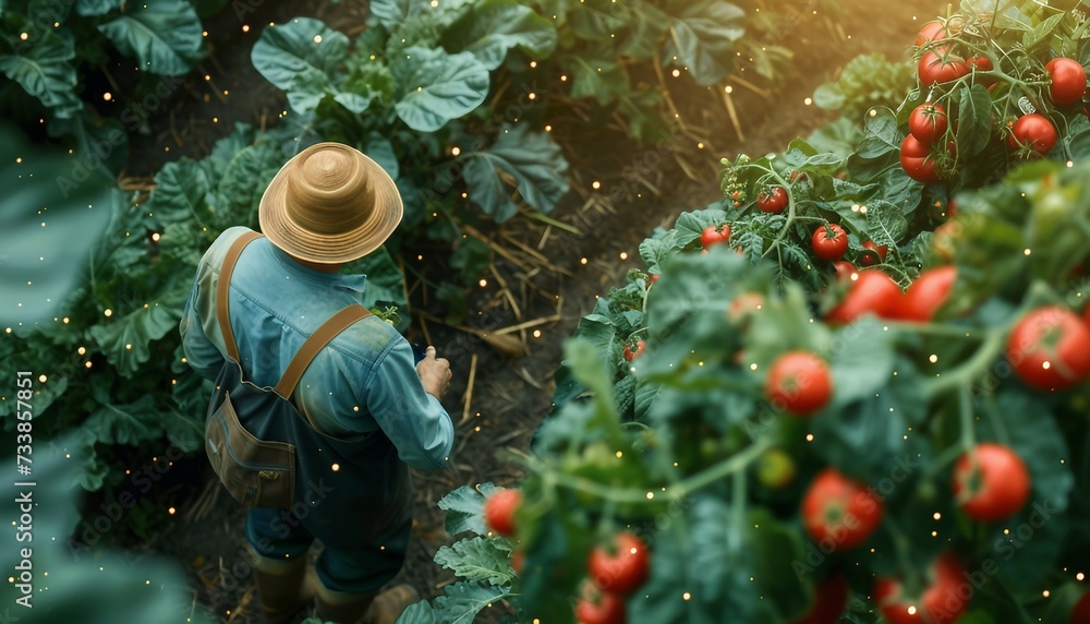 data-driven decision-making in agriculture with an image depicting ...