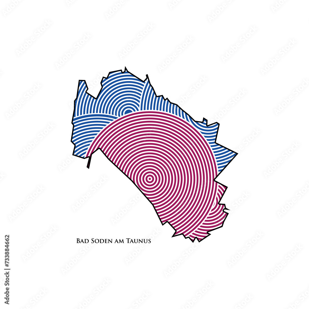 Bad Soden am Taunus Map - World Map International vector template ...