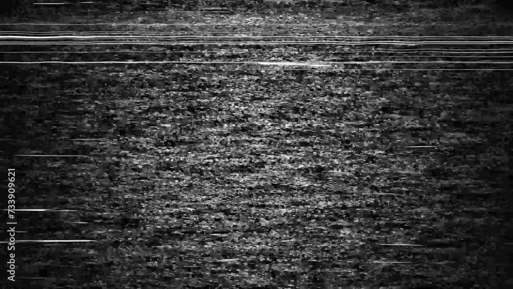 Vintage Television: Monochromatic Static and Distorted Signals Due to ...