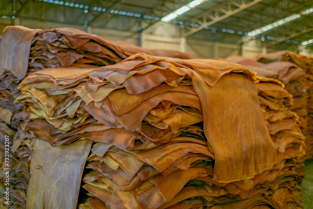Ribbed Smoked Sheets are coagulated rubber sheets processed from fresh ...